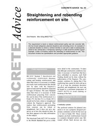 Straightening and rebending reinforcement on site - The Construction ...