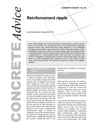 Reinforcement ripple - The Construction Information Service