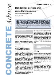 Rendering: defects and remedial measures - The Construction Information ...