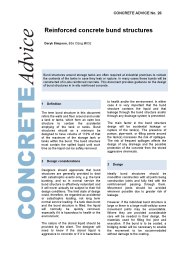 Reinforced concrete bund structures - The Construction Information Service