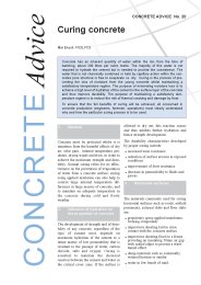 Curing concrete - The Construction Information Service