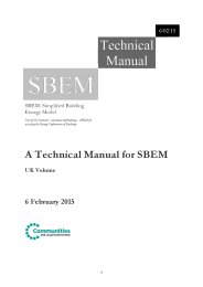 Technical manual for SBEM: Simplified Building Energy Model: Part of ...