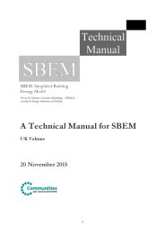 Technical manual for SBEM: Simplified Building Energy Model: Part of ...