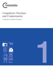 Compulsory purchase and compensation - compulsory purchase procedure ...