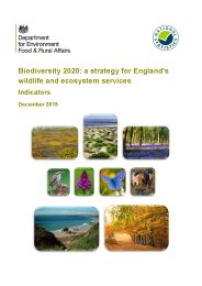 Biodiversity 2020: a strategy for England's wildlife and ecosystem ...