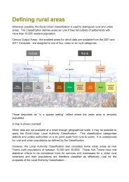 Defining rural areas - The Construction Information Service