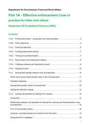 Part 1A - effective enforcement. Code of practice for litter and refuse ...