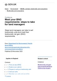 Meet your BNG requirements: steps to take for land managers - The ...