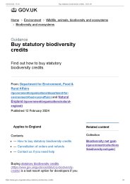 Buy statutory biodiversity credits - The Construction Information Service