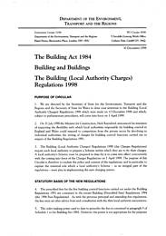 Building Act 1984. Building and buildings. The building (local ...