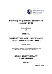 Building regulations (Northern Ireland) 2000: Amendment of Part L ...