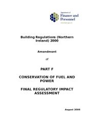 Building regulations (Northern Ireland) 2000: Amendment of Part F ...