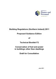 Building regulations (Northern Ireland) 2011: Proposed guidance edition ...