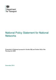 National policy statement for national networks - The Construction ...