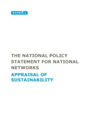 National policy statement for national networks - appraisal of ...