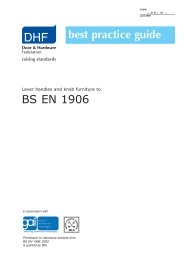 Lever handles and knob furniture to BS EN 1906 - best practice guide ...