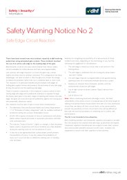 Safe edge circuit reaction - The Construction Information Service