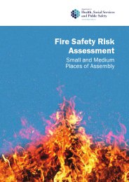 Fire safety risk assessment - small and medium places of assembly - The ...