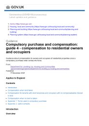 Compulsory purchase and compensation: guide 4 - compensation to ...
