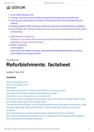 Guidance. Refurbishments factsheet - The Construction Information Service