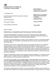 Operational standards rules for Building Control Bodies - The ...