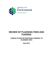 Review of planning fees and funding - consultation on proposed changes ...
