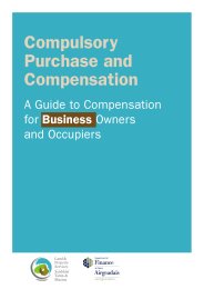 Compulsory purchase and compensation - a guide to compensation for ...
