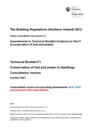Building Regulations (Northern Ireland) 2012 - public consultation ...