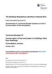 Building Regulations (Northern Ireland) 2012 - public consultation ...