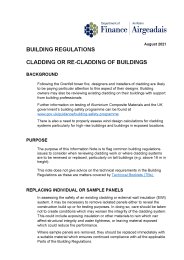 Building Regulations - cladding or re-cladding of buildings - The ...