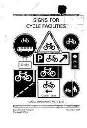 Signs for cycle facilities - The Construction Information Service