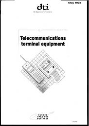 Single market: telecommunications terminal equipment - The Construction ...