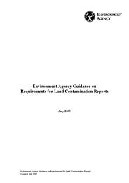 Environment Agency guidance on requirements for land contamination ...
