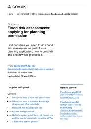Flood risk assessments: applying for planning permission - The ...