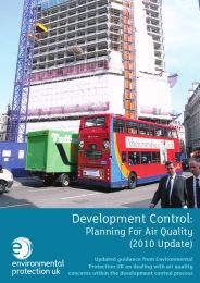 Development control: planning for air quality (2010 update) - The ...