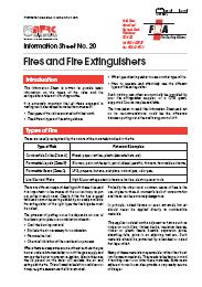 Fires and fire extinguishers - The Construction Information Service