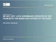GAI guide to standards - BS 3621:2017 Lock assemblies operated by key ...