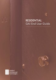 Residential GAI end user guide - The Construction Information Service