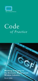 Code of practice - working at heights in the domestic replacement ...