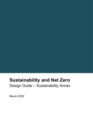 Sustainability and net zero. Design guide - sustainability annex - The ...