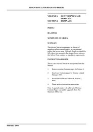 Geotechnics and drainage. Drainage. Sumpless gullies (Withdrawn) - The ...