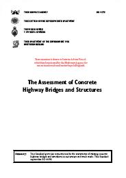 Highway structures: Inspection and maintenance. Assessment. Assessment ...