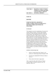 Highway structures: Approval procedures and general design. General design. Strengthening ...