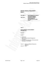 Environmental design and management. Highways Agency Environmental ...