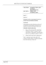 Introduction and general requirements. Index and introduction. Introduction to the Design manual ...