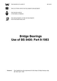 Highway structures: Design (substructures and special structures ...