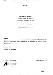 Highway structures: Inspection and maintenance. Repair. Inspection and ...