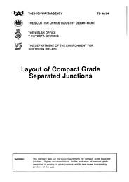 Road Geometry. Junctions. Layout of compact grade separated junctions ...