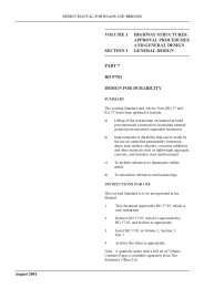 Highway structures: Approval procedures and general design. General design. Design for ...