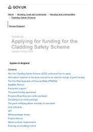 Applying for funding for the cladding safety scheme - The Construction ...